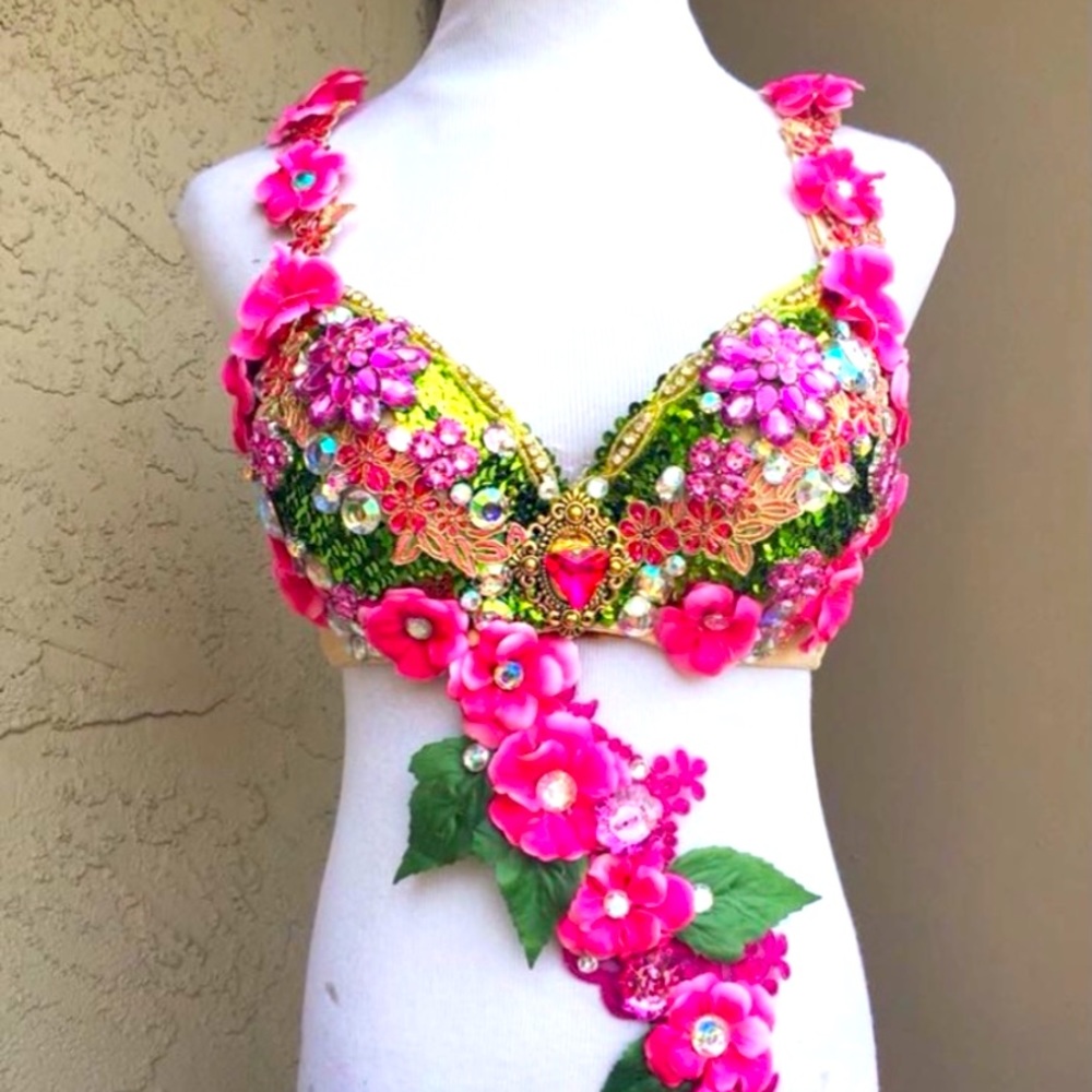 Electric Laundry Iheartraves Edc Rave Bra Outfit Set Gem